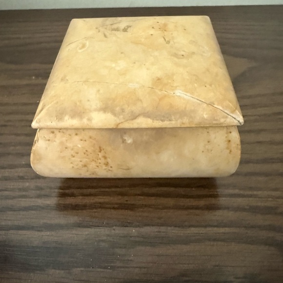 Antique | Accessories | Antique Limestone Marble Stone Jewelry Box ...